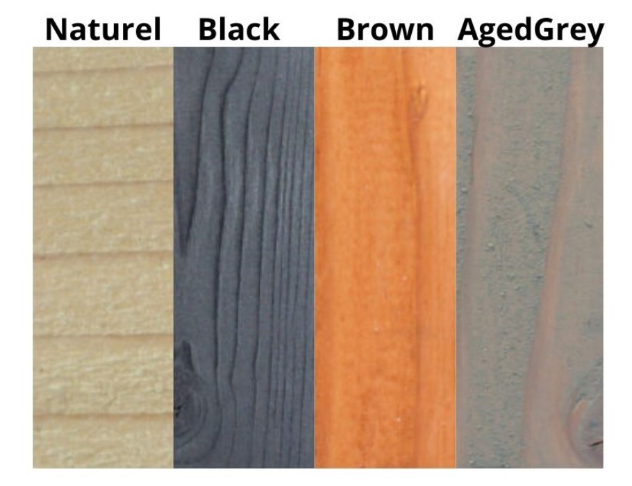 Douglas- en Larikshout beits buiten | Eco-Logisch webshop