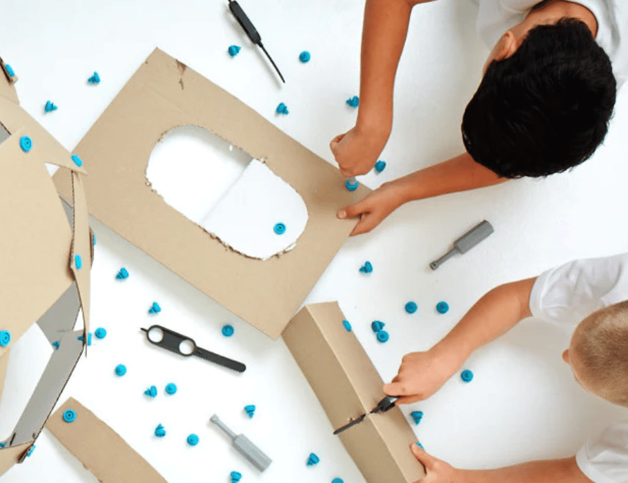 Makedo Scru Lang - 120 Stk. | BigJigs | Eco-Logisch | Eco-Logisch