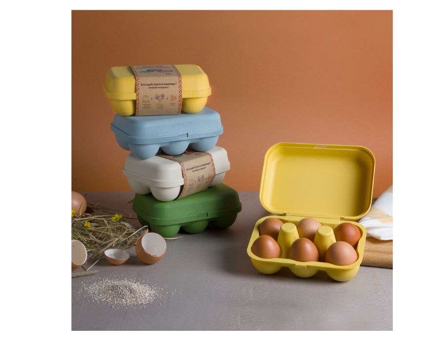 Ah! Table! | Eierdoos voor 6 eieren | Bio Plastic | Naturel | Eco ...