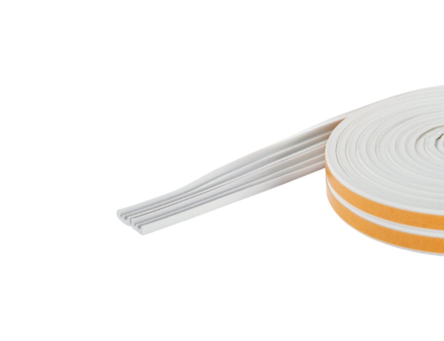 Zelfklevende witte tochtband E-profiel 100m fix-o-moll | Eco-Logisch ...