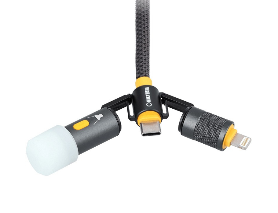 WakaWaka Connect Pro 5‑in‑1 USB‑kabel - 240 W snelladen + LED ...